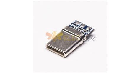 USB Type C Port Straight Male Connector PCB Mount