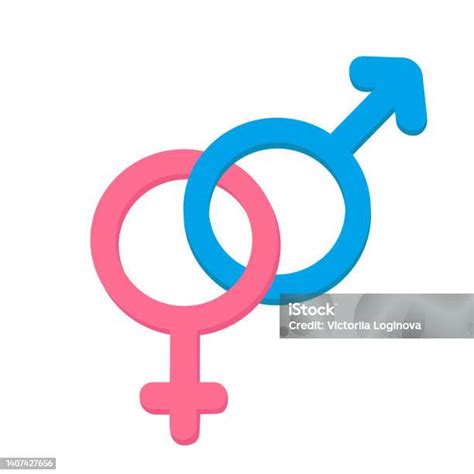 Simbol Gender Ilustrasi Stok Unduh Gambar Sekarang Biru Merah