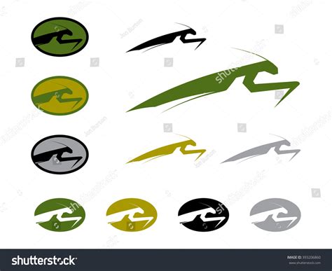 11 Various Praying Mantis Icons Stock Vector Royalty Free 393206860