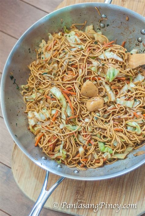 Squid Ball Pancit Canton Recipe Chow Mein Recipe Pancit Pancit