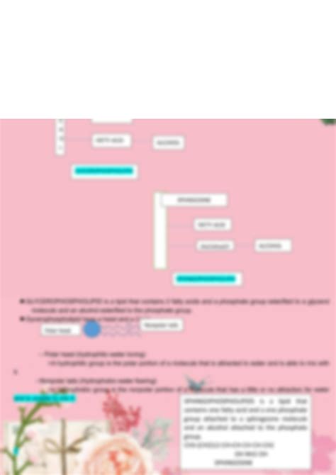 SOLUTION BIOCHEMISTRY Lipids Part Pdf Notes Studypool