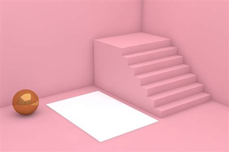 3d 렌더링 기하학적 도형으로 최소한의 빈 백서 카드 서식 파일 3차원 형태에 대한 스톡 사진 및 기타 이미지 3차원 형태