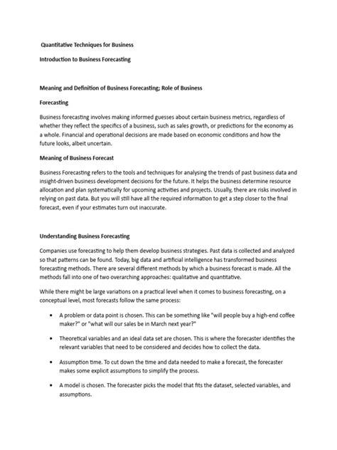 1 Introduction To Business Forecasting Pdf Forecasting Regression Analysis