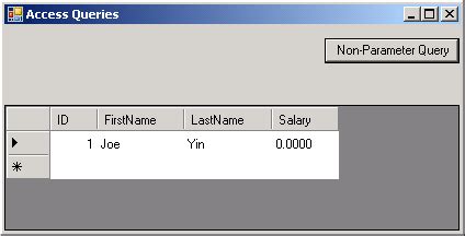 Pass Parameters Into Store Procedure OleDb Store Procedure Database