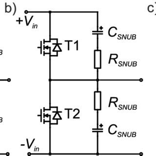 Snubber Configuration A Additional Capacitor B RC Snubber C RCD Download Scientific
