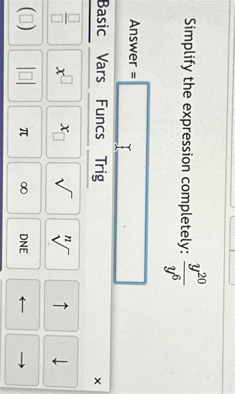 Solved Simplify The Expression Completely Y20y6answer