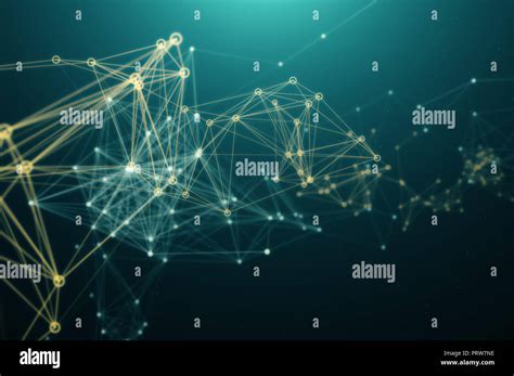 Abstract Network Connections In Multi Color Stock Photo Alamy