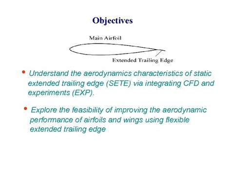 static extended trailing edge for lift enhancement experimental