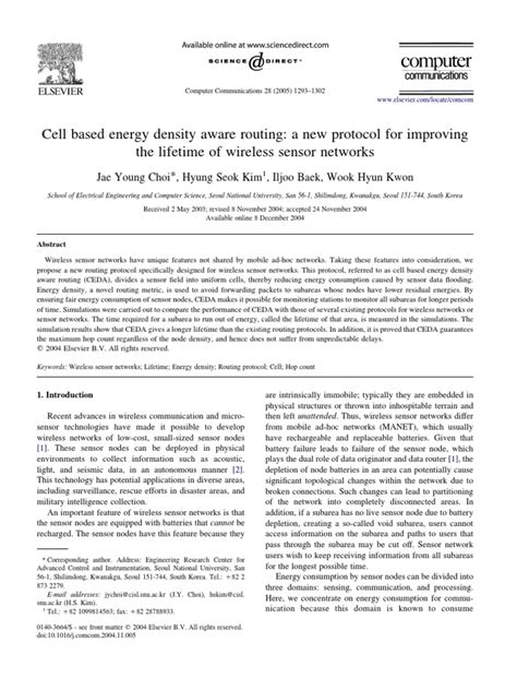 Cell Based Energy Density Aware Routing A New Protocol For Improving The Lifetime Of Wireless