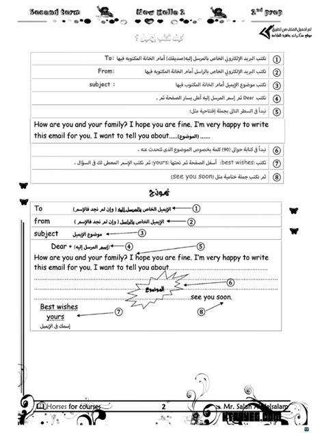 براجرافات انجليزي للصف الثاني الاعدادي الترم الثان From Pdf