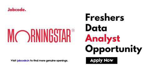 Morningstar Is Hiring Freshers Data Analyst Engineer Jobcode
