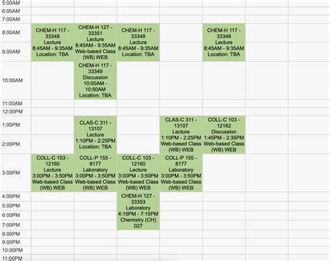 My Class Schedule For The Fall If I Could Get Some Insight Into Some Of These Classes And What