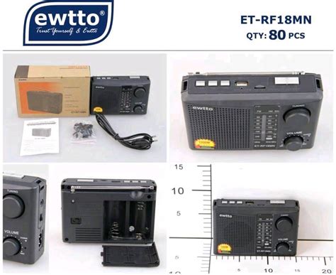 Et Rf18mn Radio Mini Isb 3 Band En Sucre