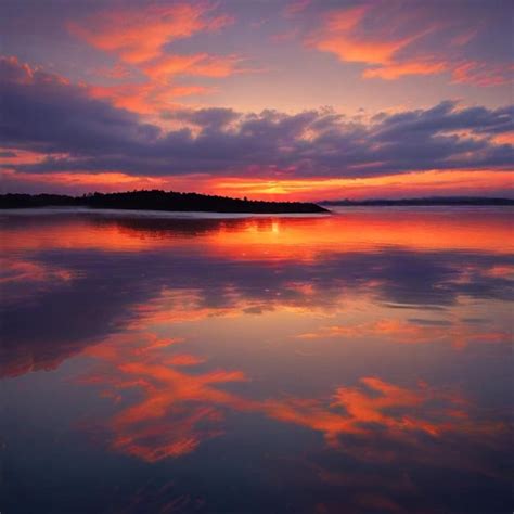 A Sunset With Clouds And A Sunset In The Sky Premium Ai Generated Image