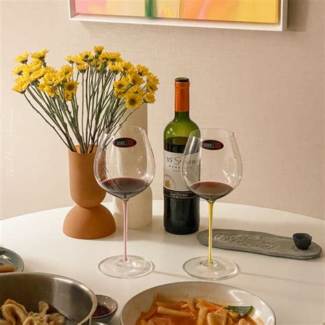 리델 와인잔 추천 스템 컬러 예쁜 파토마노 피노누아 리델잔 네이버 블로그