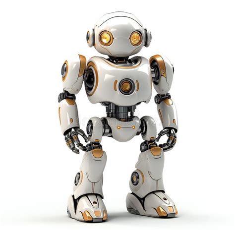 a robot isolated on white background stock illustration illustration of modern robot 285591228