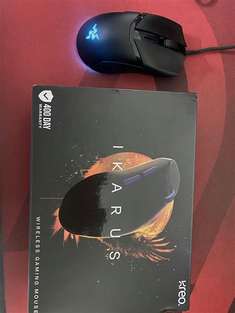 Ikarus White 55g Wireless Gaming Mouse Kreo