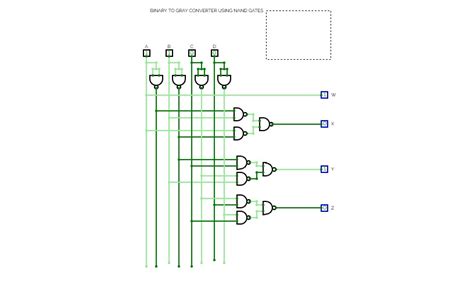 Circuitverse Binary To Gray Code Converter Using Nand Gates