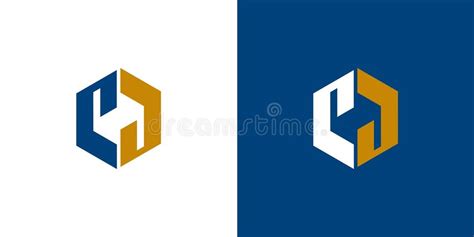 Modern And Cool Letter Pd Initials Logo Design Stock Vector