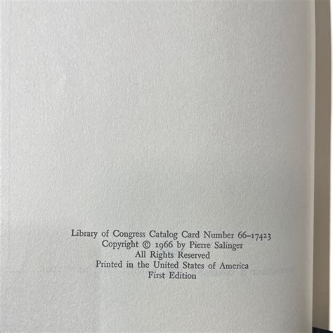 Signed With Kennedy Book By Pierre Salinger 1966 Hardcover First
