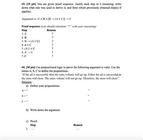 Solved You Are Given Proof Sequence Justify Each Step In It