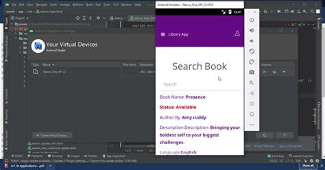 library management system project android and php abstract code shoppy