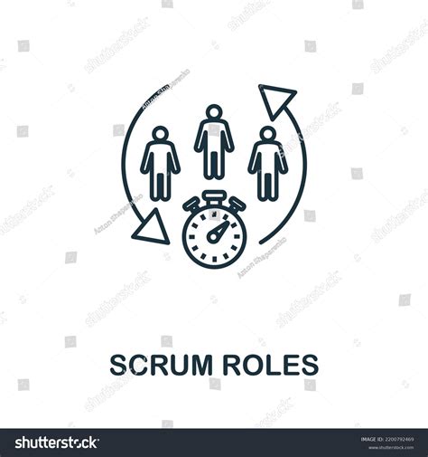 Scrum Roles Icon Simple Element Agile เวกเตอร์สต็อก ปลอดค่าลิขสิทธิ์ 2200792469 Shutterstock