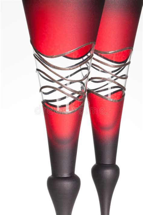 Two Luxury Empty Glasses Stock Image Image Of Color 49926315