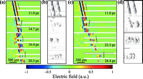 Fdtd Simulations Results Of The Experiments A The Cross Section Of