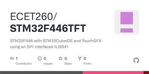 GitHub ECET260 STM32F446TFT STM32F446 With STM32CubeIDE And TouchGFX Using An SPI Interfaced