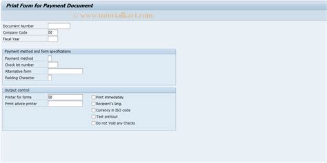 Fbz5 Sap Tcode Print Check For Payment Document