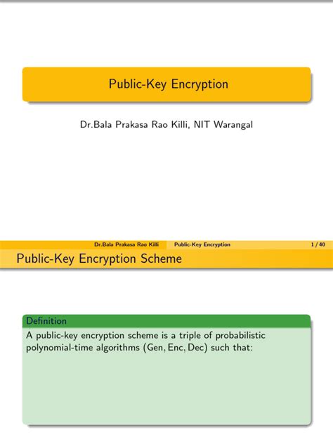 Public Key Encryption 1 Pdf Secrecy Secure Communication