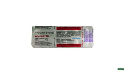 Buy Valembic 40mg 10 Tablets Online At Best Prices Wellness Forever