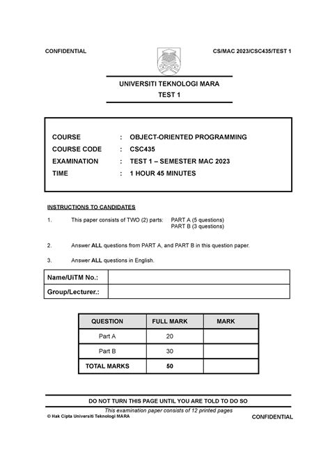 Csc435 Mac2023 Test1 Q 3 Confidential Csmac 2023csc435test 1