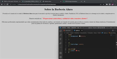 Clase Html5 Y Css3 Parte 1 Mi Primera Página Web Alura Latam