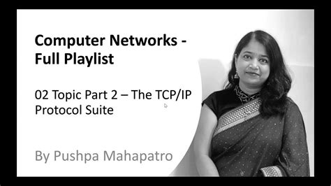 02 Topic Part 2 The Tcpip Protocol Suite Youtube