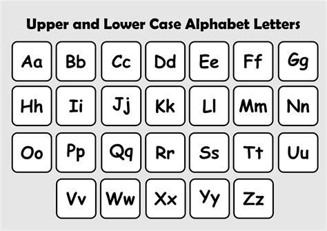 Printable Upper And Lower Case Letters Printable Word Searches