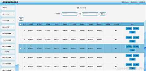 java vue计算机毕设高校实习管理信息系统【源码 程序 论文 开题】 csdn博客