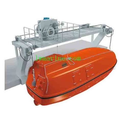 Platform Davit For Offshore Lifeboat And Rescue Boat