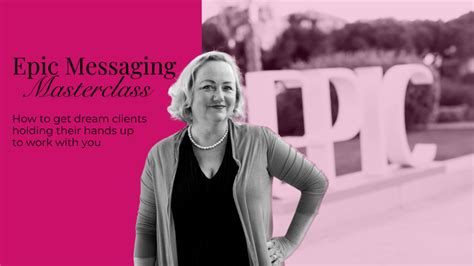 Epic Messaging Masterclass The Sarah Leather