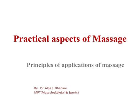 Massage Pptx