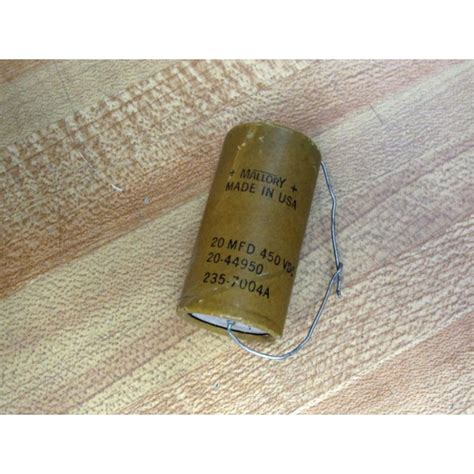 Mallory 235 7004a Vintage Paper Capacitor 20 44950 New No Box Mara Industrial Mallory 235 7004a Vintage Paper Capacitor 20 44950 New No Box Mara Industrial