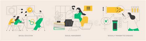 Sexual Behavior Abstract Concept Vector Illustrations Stock Vector