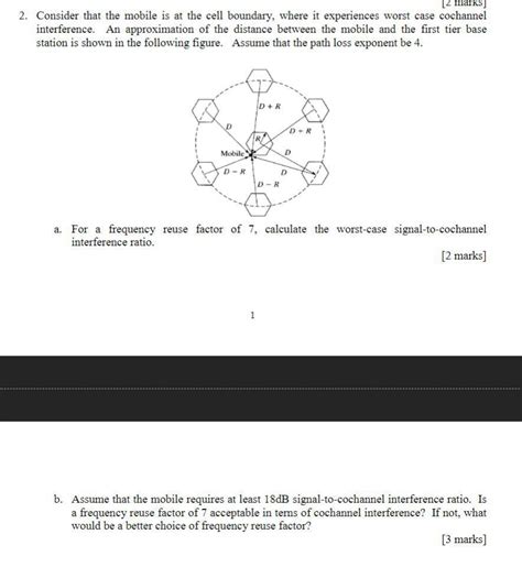 solved 2 consider that the mobile is at the cell boundary