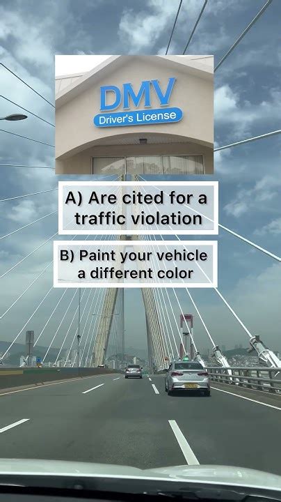 Dmv Practice Test Online What Should You Notify The Dmv Within 5 Days