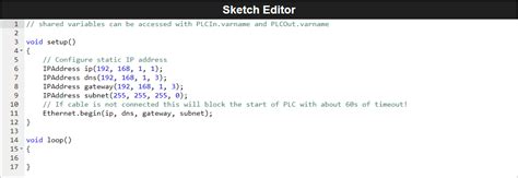 Modbus TCP On Opta Using PLC IDE Arduino Documentation