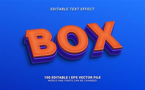 Box Text Effect Vectors And Illustrations For Free Download