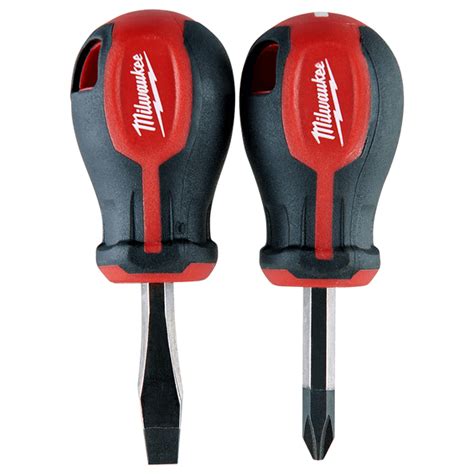 Milwaukee 2 Piece Tri Lobe Stubby Screwdriver Set 4932471810