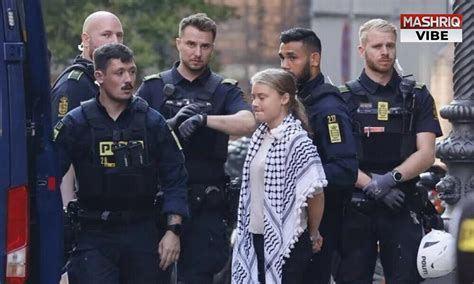 Greta Thunberg Arrested At Pro Palestinian Demo In Denmark Mashriq Vibe