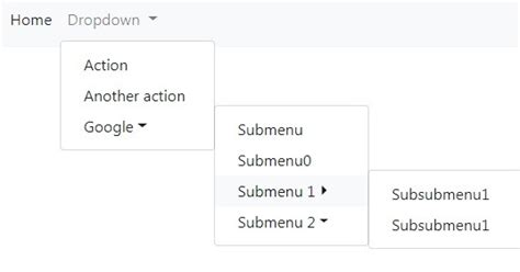 Bootstrap Drop Down Sub Menu Tutorial101